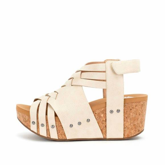 Yellow Box | Shoes | New Yellowbox Bastian Platform Wedge In Ivory ...